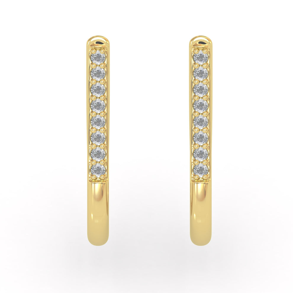 Diamond Hoop Earrings – Renee Tania Jewellery