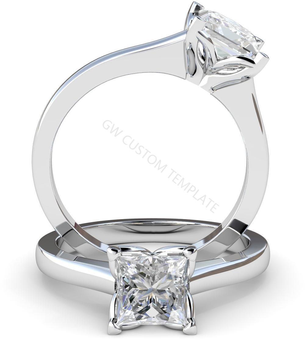 Princess Cut Solitaire – Renee Tania Jewellery